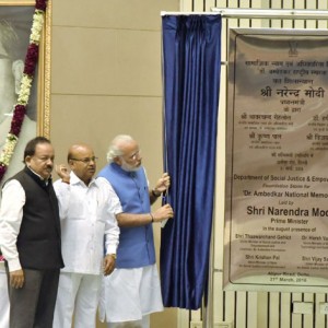 PM lays foundation stone for Dr. Ambedkar National Memorial; delivers ...