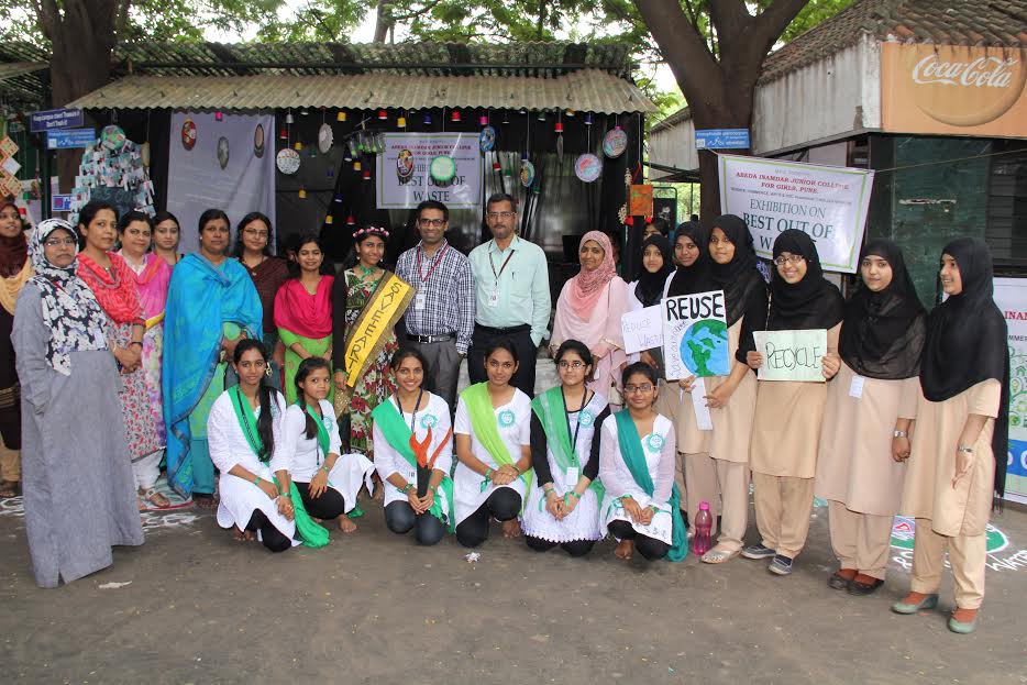 Abeda Inamdar college organize exhibition on “BEST OUT OF WASTE ...