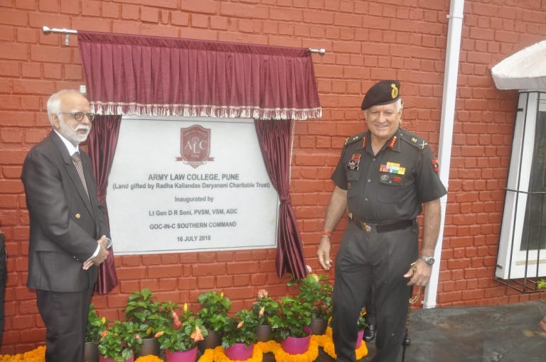 ARMY LAW COLLEGE INAUGURATED AT KANHE, PUNE - Punekar News