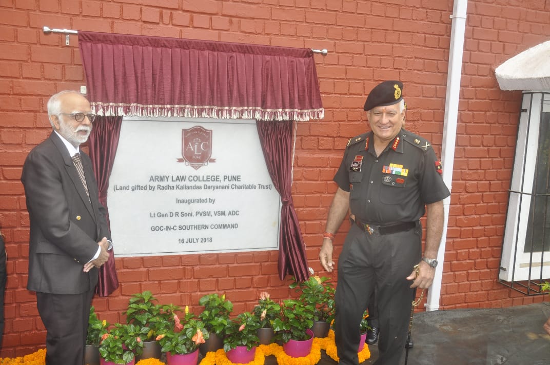 ARMY LAW COLLEGE INAUGURATED AT KANHE, PUNE - Punekar News