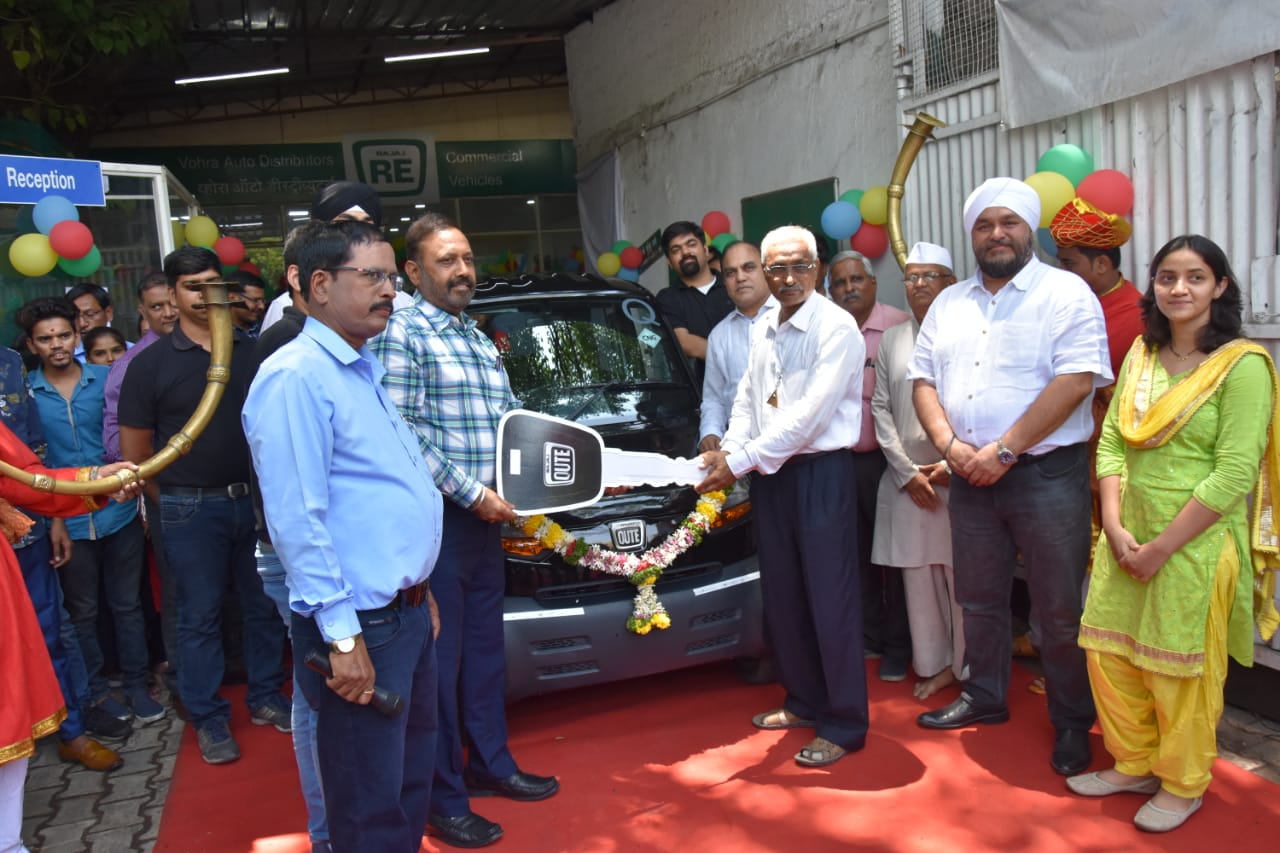Bajaj Auto launches India’s first Quadricycle ‘Qute’ at Vohra Auto in ...