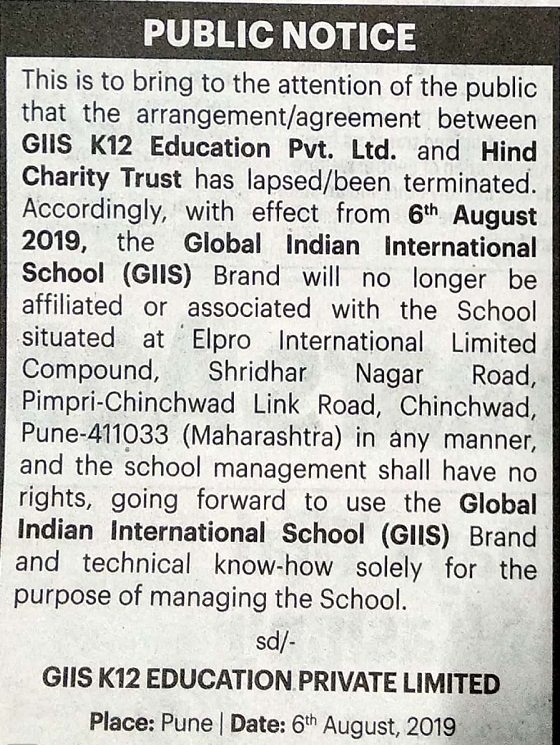 GIIS Chinchwad parents 'cheated', school operated for 27 months after ...