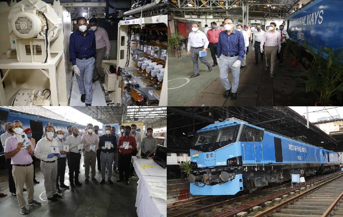 General Manager, Central Railway inspects WAG-12 locomotive at CSMT ...