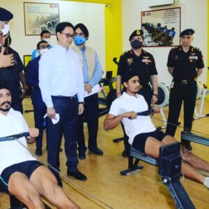 Pune: Union Minister Rijiju Visits Army Rowing Node And Army Sports ...