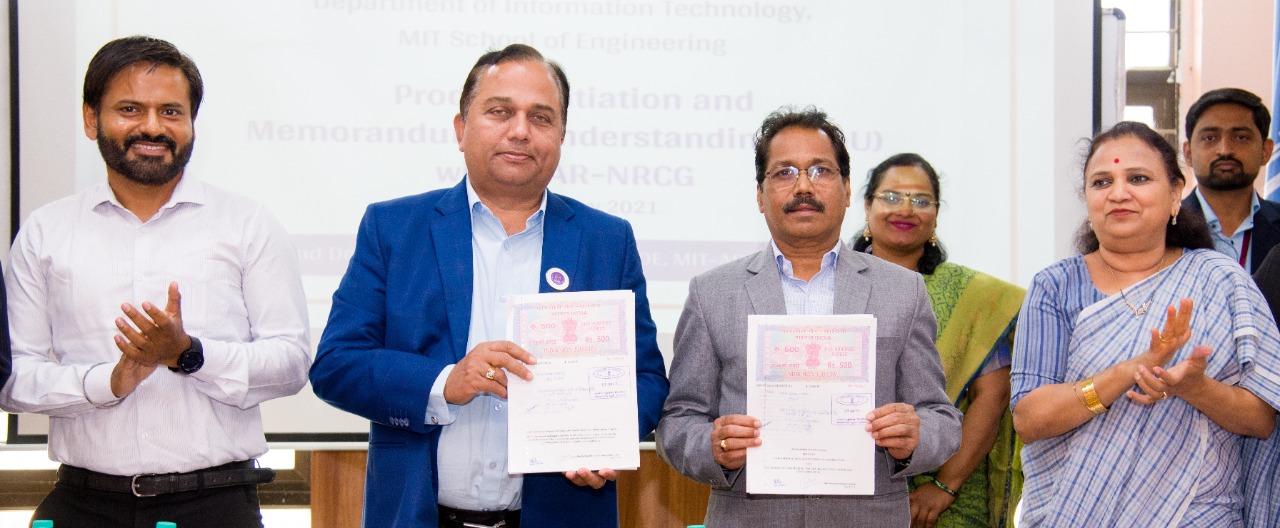 MIT ADT University signed MoU with the Indian Council of Agricultural ...