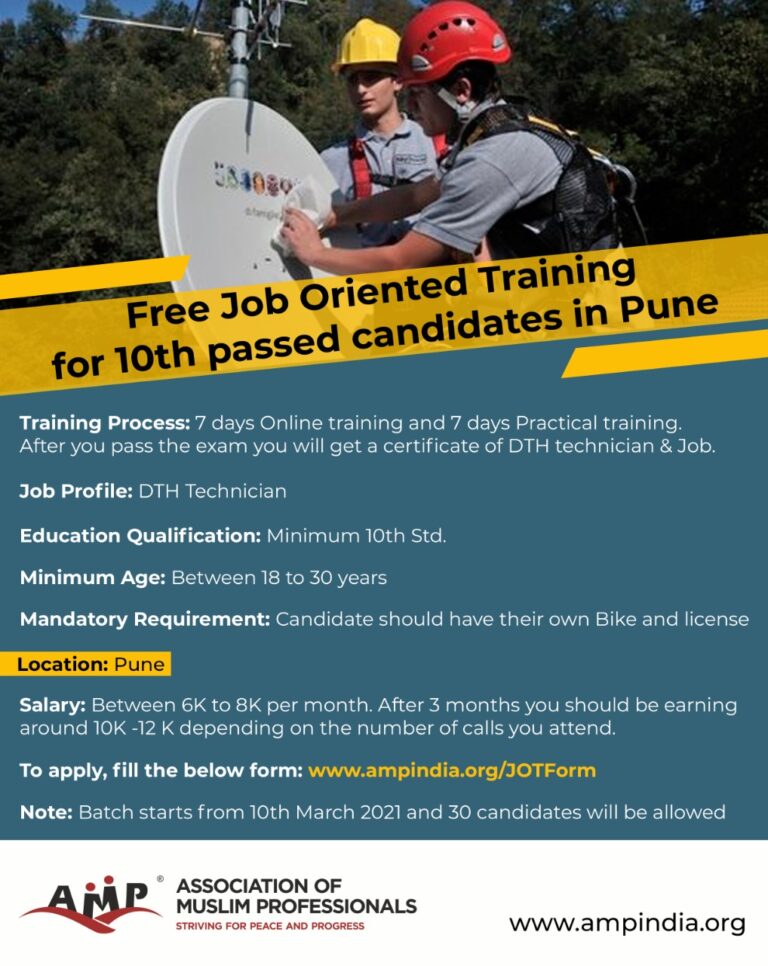 DTH Technician: Job Oriented Training for 10th passed candidates in ...