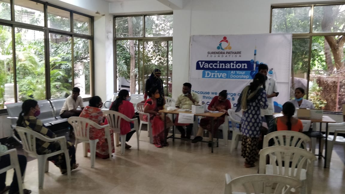 Pune Surendra Pathare Foundation Khswa Organizes Vaccination Drive At