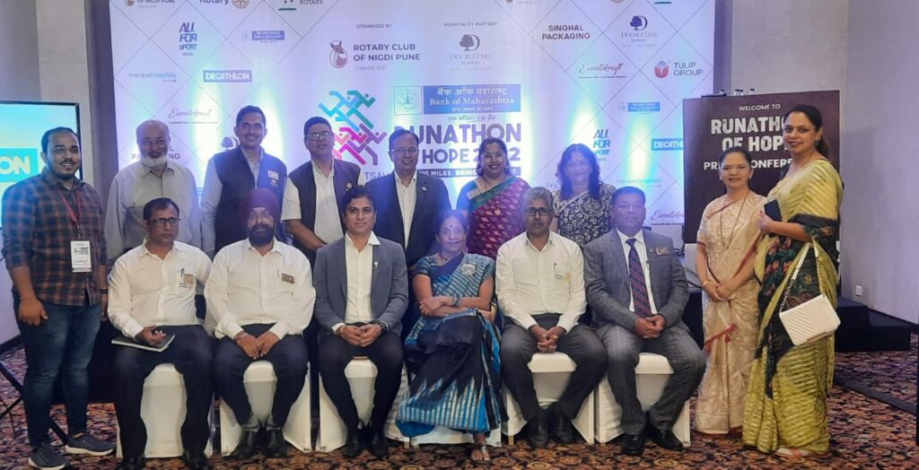 Rotary club of Nigdi, Pune To Host ‘Runathon of Hope’ On 25th September ...