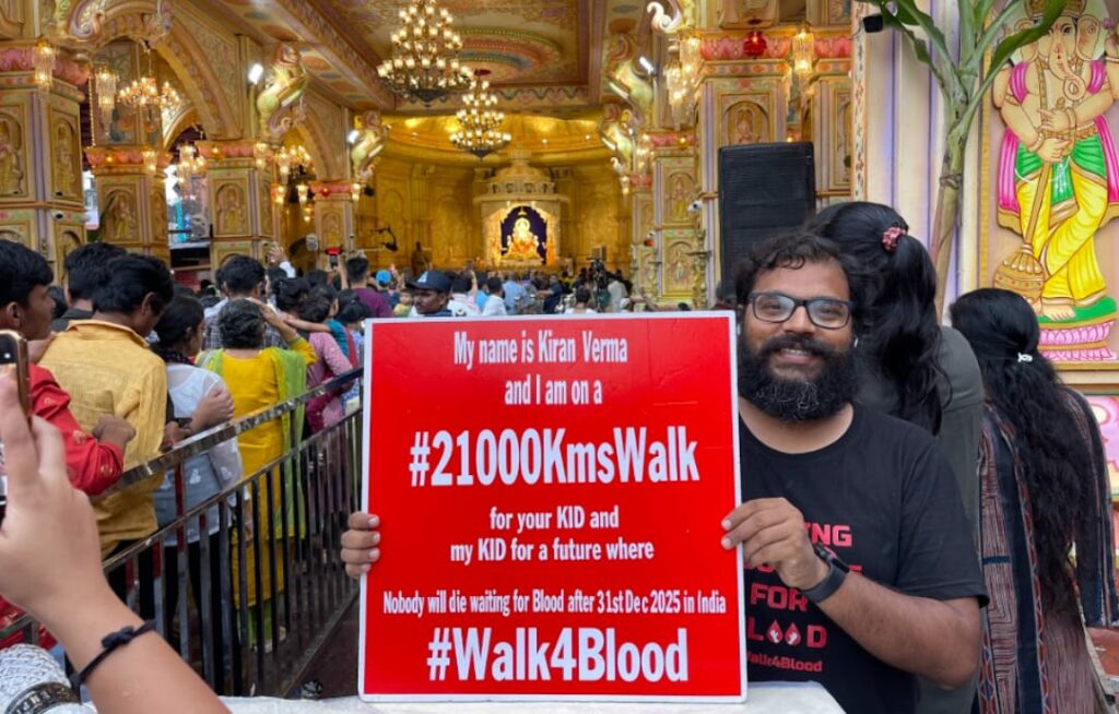 Man On Mission To Walk 21,000 Km To Raise Awareness About Blood ...