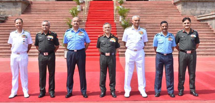 Pune: CDS Visits NDA Alongwith Chiefs Of Army, Navy And Air Force ...