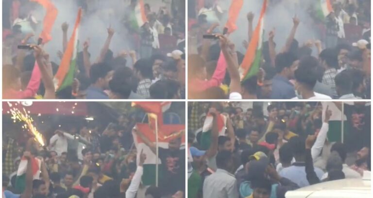 Cricket Fans Crowd In Pune After India's Win, Lathi-Charge By Police ...
