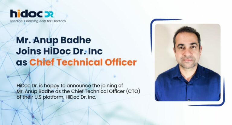 Anup Badhe Joins HiDoc Dr. Inc as Chief Technical Officer - Punekar News