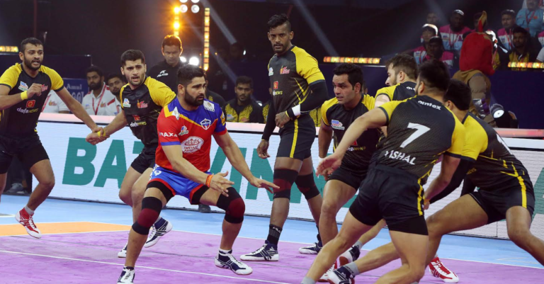 vivo Pro Kabaddi League Report: Surender Gill Powers U.P. Yoddhas to Big Win Over Telugu Titans ...