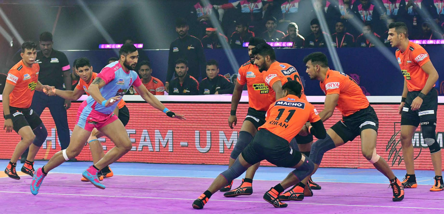 vivo Pro Kabaddi League Report: Arjun Deshwal Shines as Jaipur Pink Panthers Clinch Hard-Fought ...