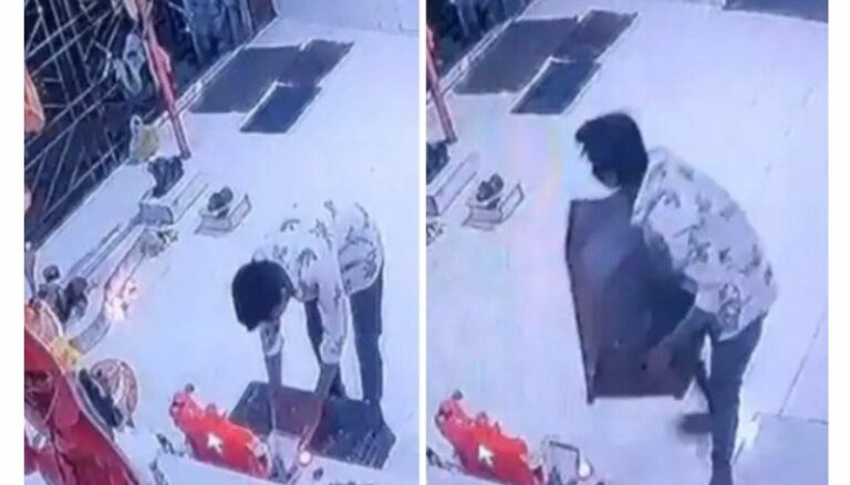 Pune: Two Thieves Steal Donation Box From Temple In Just 30 Seconds ...