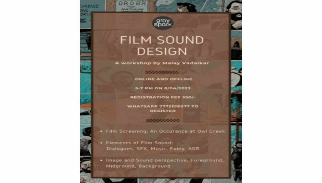 Pune: Gray Spark Audio Academy To Host Film Sound Workshop Tomorrow ...