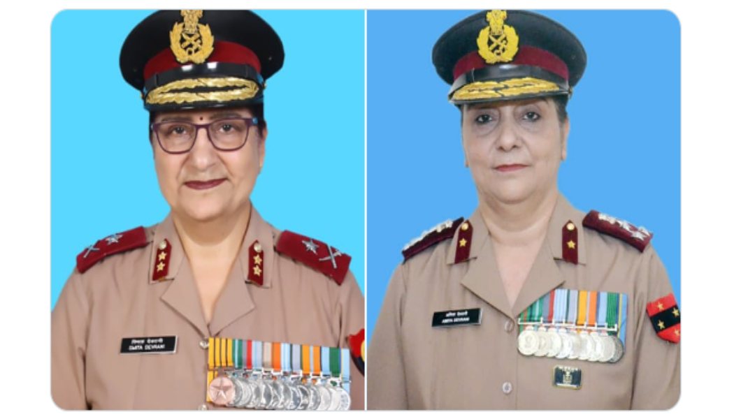 Major General Smita Devrani and Brigadier Amita Devrani Honored with ...
