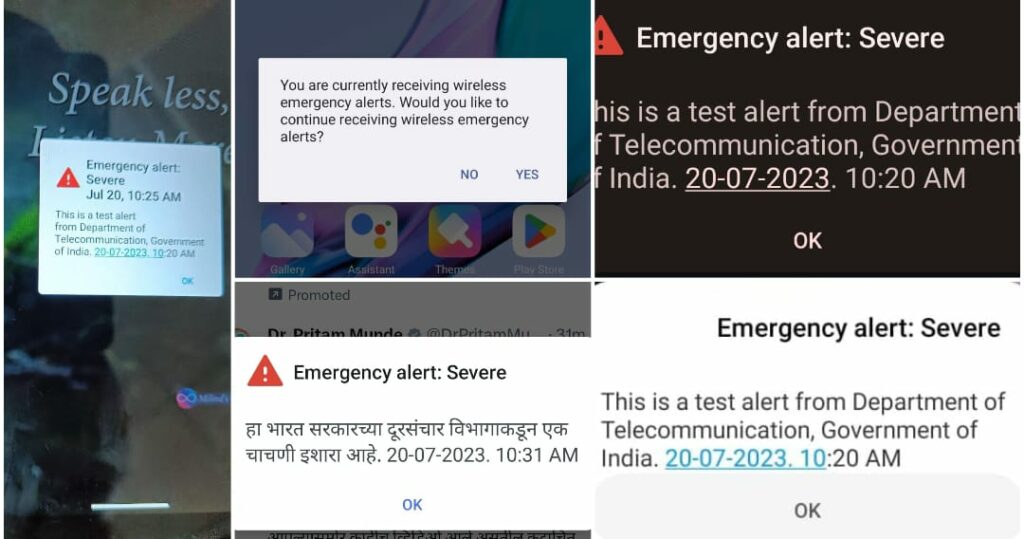 Telecom Department's Severe Alert Tests Spark Confusion Among Pune ...