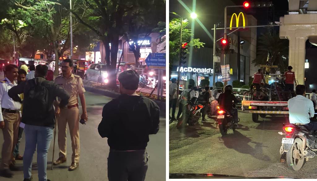 Pune: Proactive Traffic Police Incharge Addresses Wrong-Side Driving ...