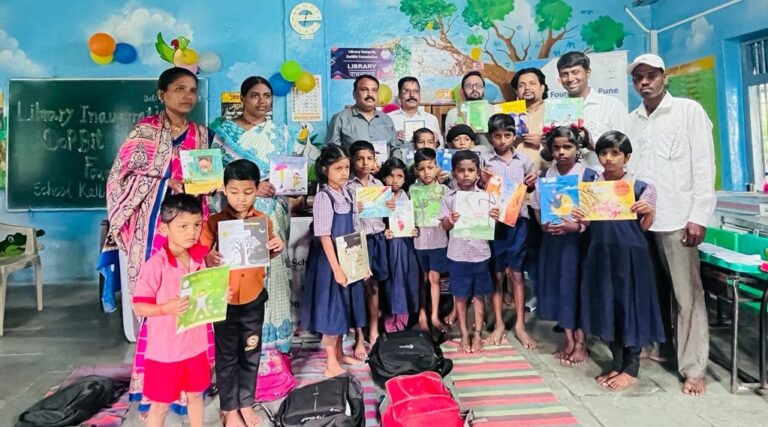 Pune: Small library setup by DoRBit Foundation NGO for 32 students of ...
