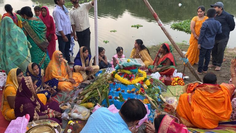 Chhath Puja Celebration Illuminates Pune's Aundh with Tradition and ...