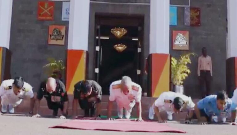 Pune: Navy Chief Admiral R Hari Kumar's Push-Up Session at NDA Echoes ...