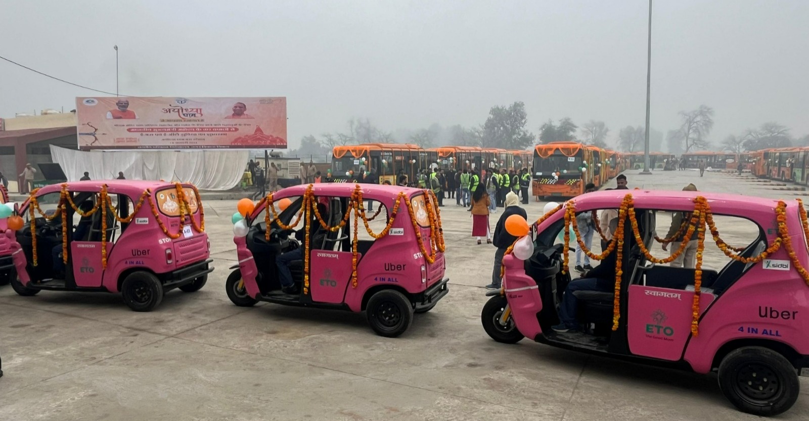 Uber Launches EV Auto Rickshaw Service in Ayodhya - Punekar News
