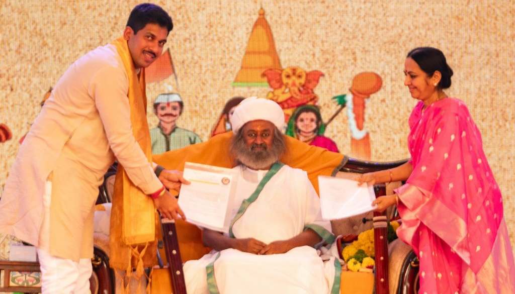 Pune: Indrani Balan Foundation and Art of Living Sign MoU for Rs 3 ...