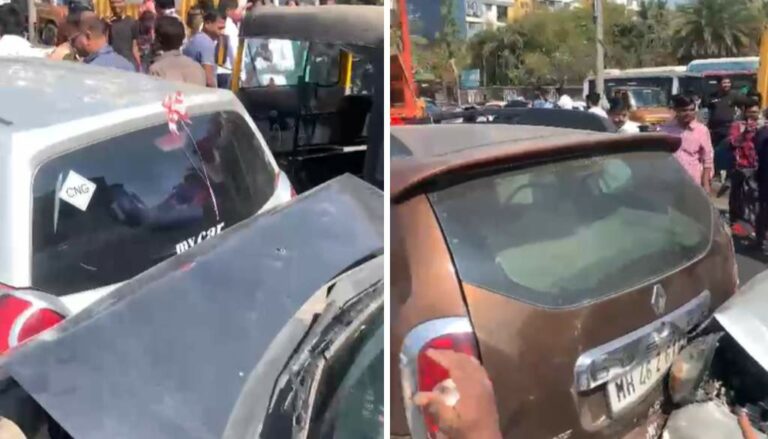 Multiple Vehicle Collision Near Pune's Navale Bridge: 10 Vehicles ...