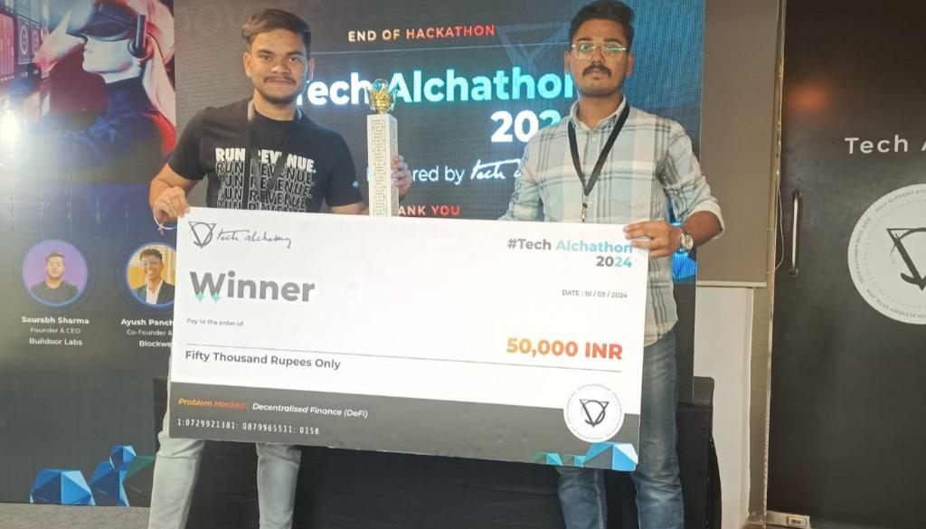 Pune: GHRCE Students Clinch First Prize in Tech Alchemy Hackathon ...