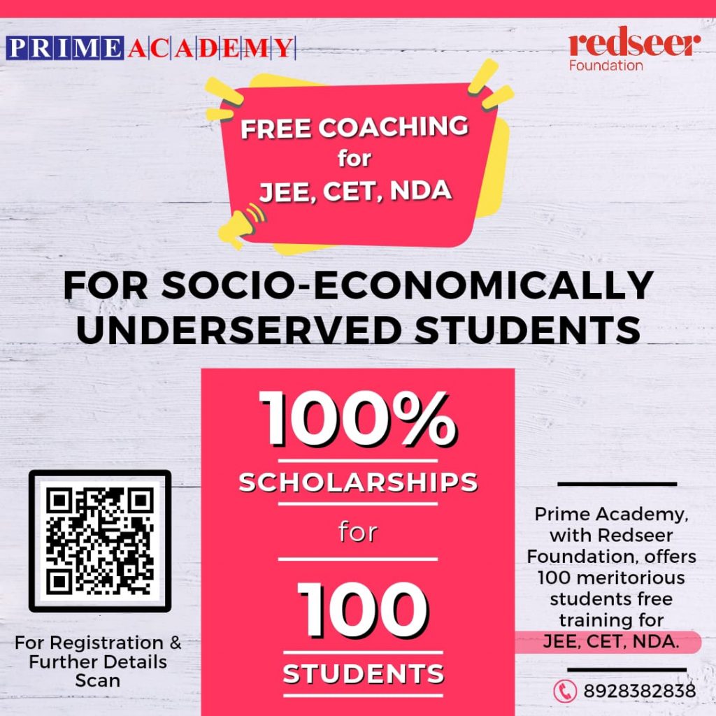 Pune Redseer Foundation Partners with Prime Academy to Offer Free JEE ...