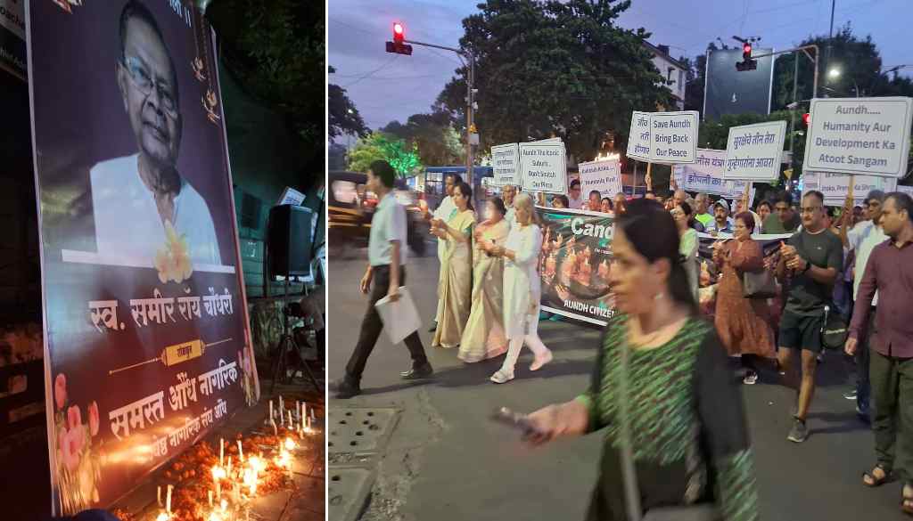 Pune: Aundh Residents Protest with Candle March After Elderly Citizen ...