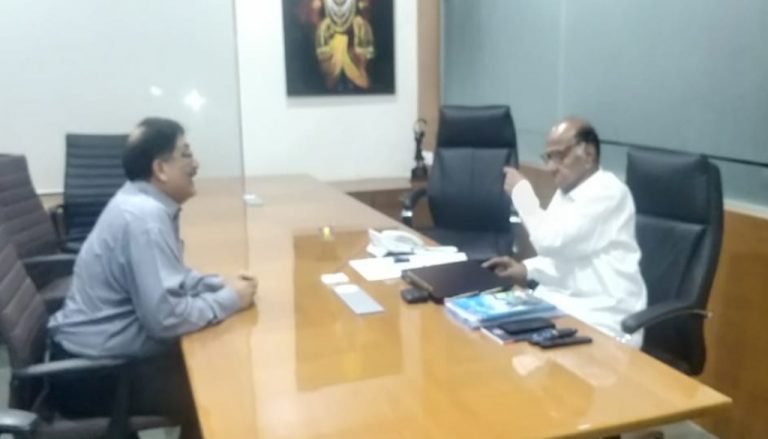 Pune: Ikram Khan Meets NCP Chief Sharad Pawar to Discuss Social Welfare ...