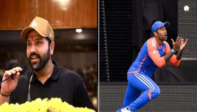 Mumbai: Rohit Sharma Jokes About Dropping Suryakumar Yadav After Crucial T20 World Cup Catch ...