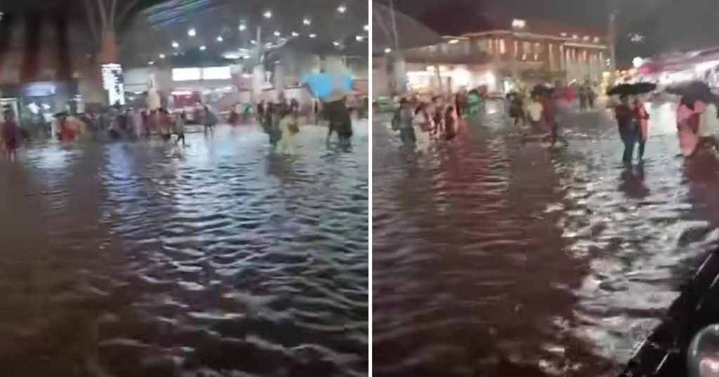 'Lake' Outside Pune Railway Station as Heavy Rains Cause Knee-Deep ...