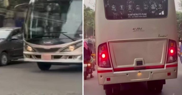 Unregistered Bus Found Operating on Pune's Shastri Road Raises Concerns - Punekar News