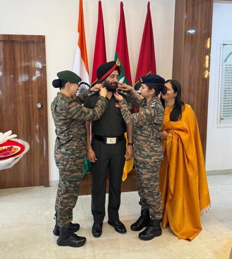 Daughters Pip Proud Father as Lt Gen DP Singh Takes Command of Military ...