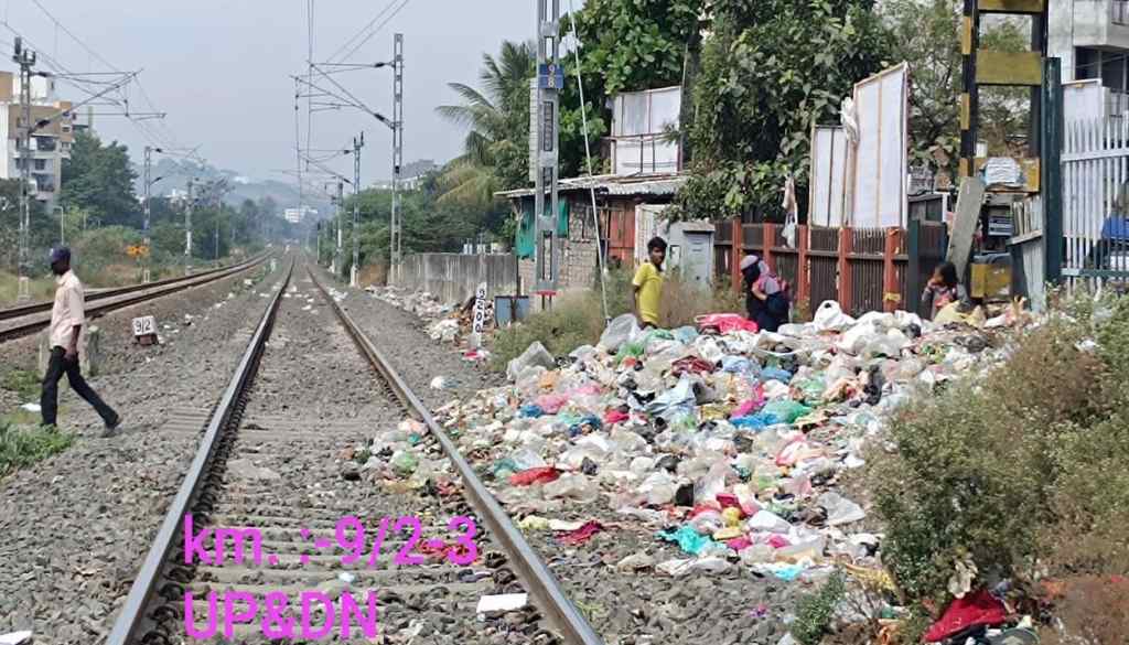 Garbage Dumping on Railway Tracks Poses Threat to Train Safety on Pune ...