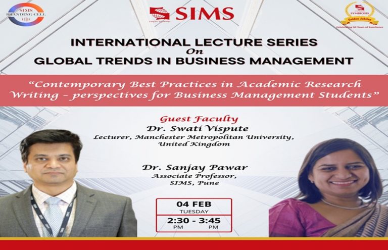 SIMS INTERNATIONAL LECTURE SERIES HOSTS SESSION ON CONTEMPORARY BEST ...