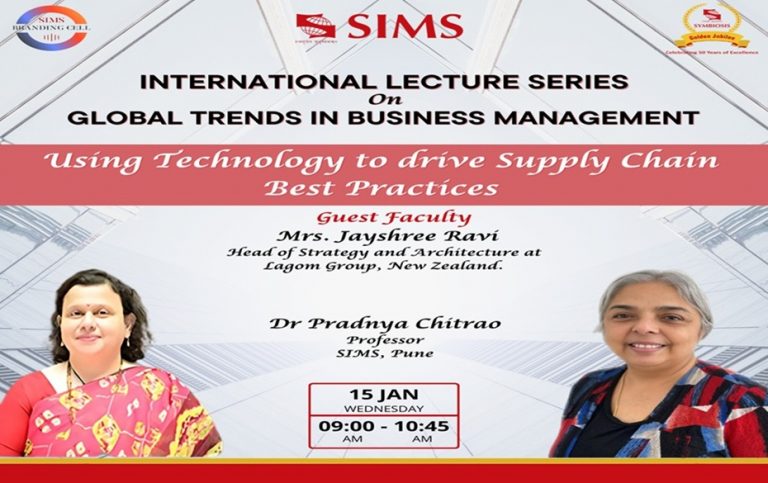 SIMS INTERNATIONAL LECTURE SERIES HOSTS SESSION ON USING TECHNOLOGY TO ...