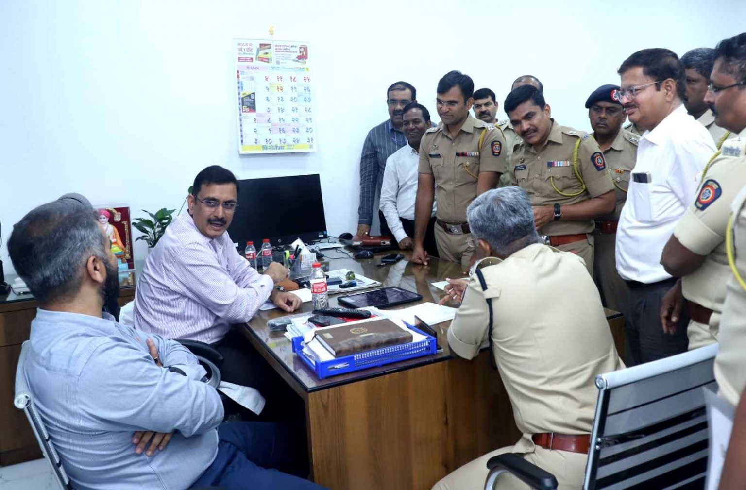 Pune: Pimpri Chinchwad Police and PCMC Officials Jointly Inspect Ashadhi Wari Palkhi Route ...