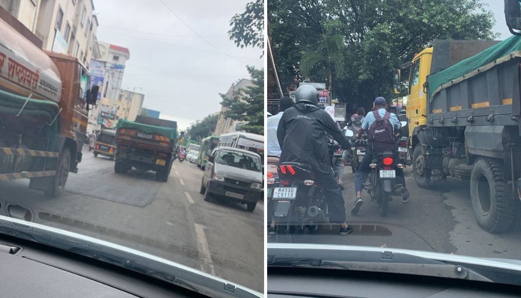 Pune: Heavy Vehicle Chaos Between Dhayari Phata and Raikar Mala: Daily ...