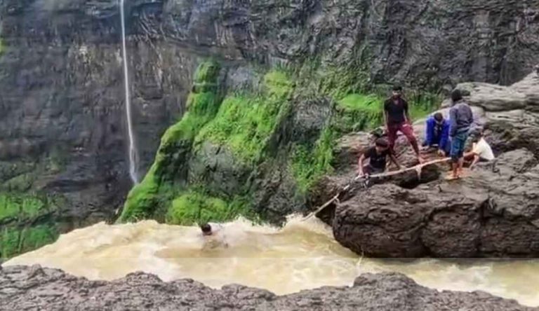Pune: Tourist Rescued After Slipping Into Fast-Flowing Stream at Kalu ...