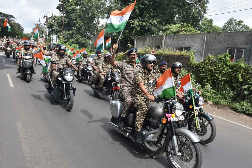 Har Ghar Tiranga Rally Organised by CRPF Group Centre Pune - Punekar News