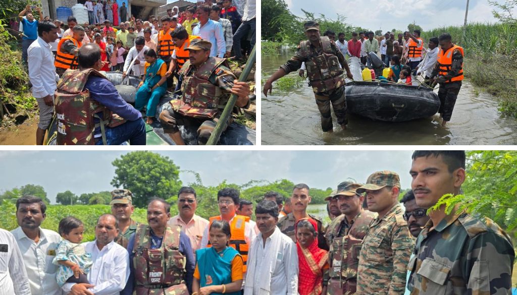 Army's Southern Command Rescues Over 100 Civilians in Flood-Hit Dharashiv, Parbhani, Beed and ...