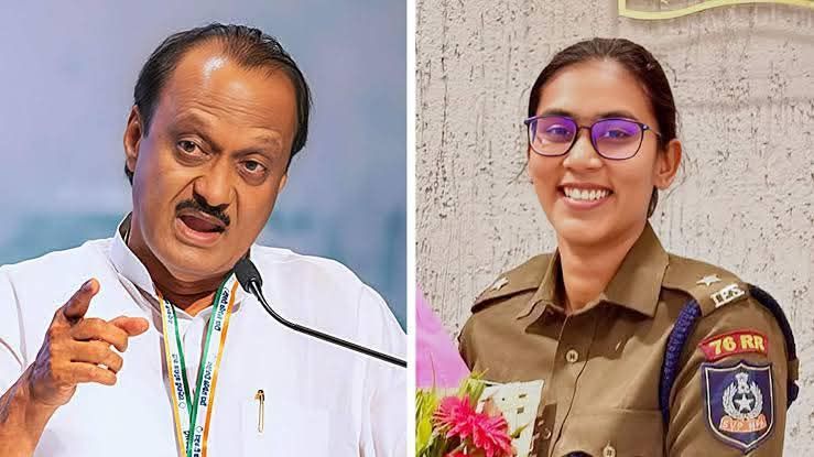 Maharashtra: Milk Offered to Photo of IPS Anjana Krishna After Verbal Clash with Ajit Pawar ...