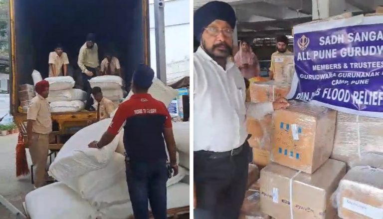 Pune Sikh Community Sends Relief to Punjab Flood Victims - Punekar News
