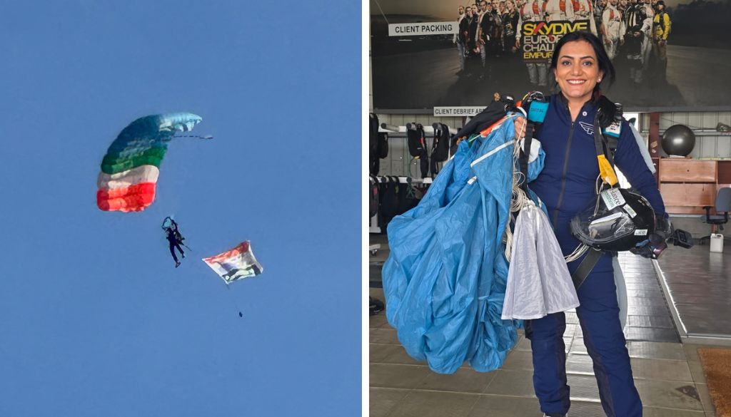 Shital Mahajan Marks PM Modi’s 75th Birthday with Special Skydiving ...