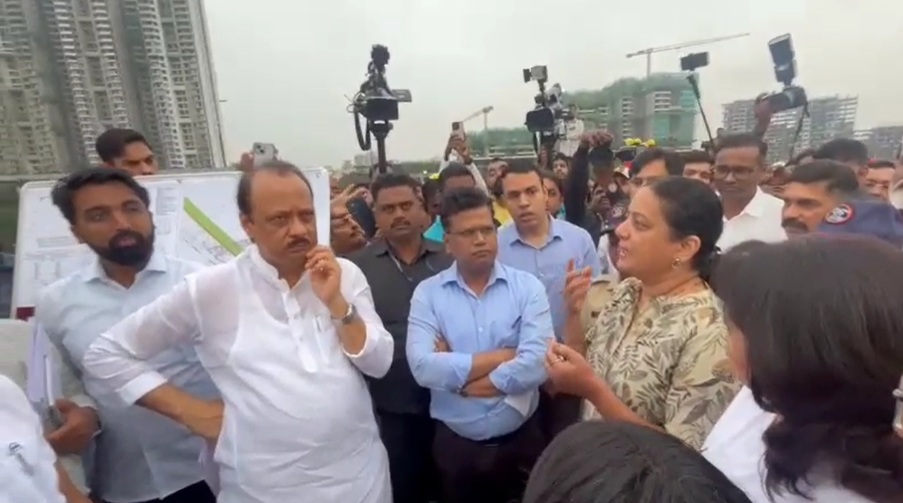 Pune Woman Confronts Ajit Pawar Over Traffic Issues During Hadapsar ...
