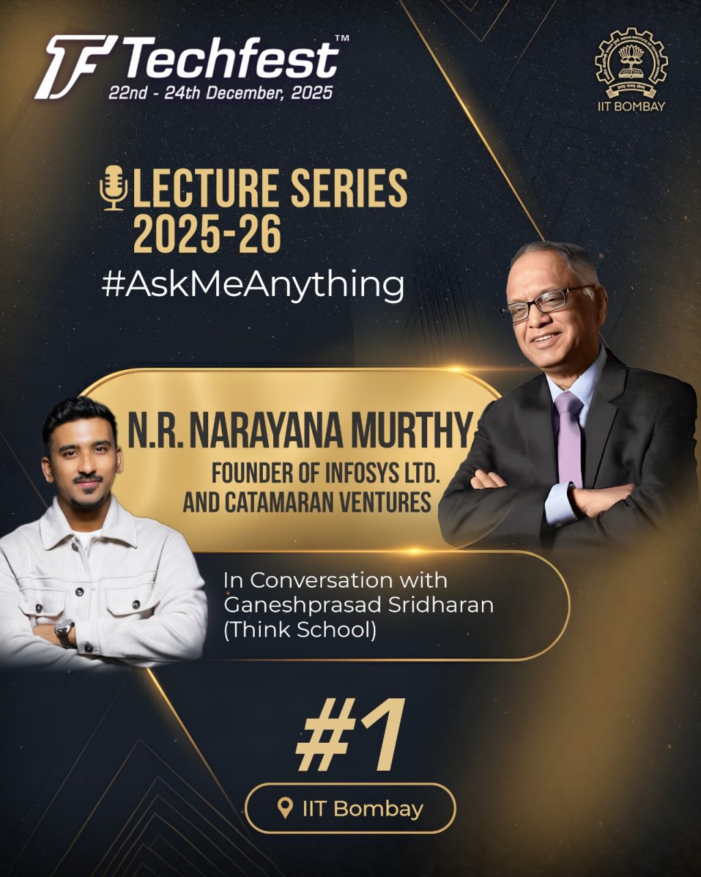 Narayana Murthy to Open IIT Bombay’s Techfest 2025 Lecture Series with Exclusive Conversation on ...